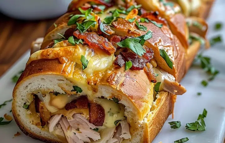 Chicken Bacon Ranch Stuffed Bread: The Ultimate Comfort Food