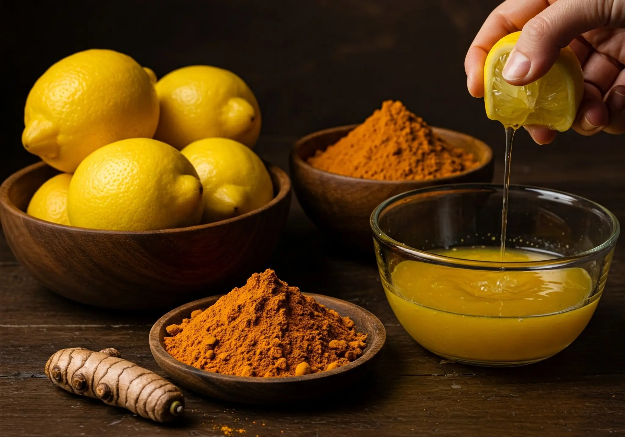 5 minutes skin whitening trick with lemon and turmeric