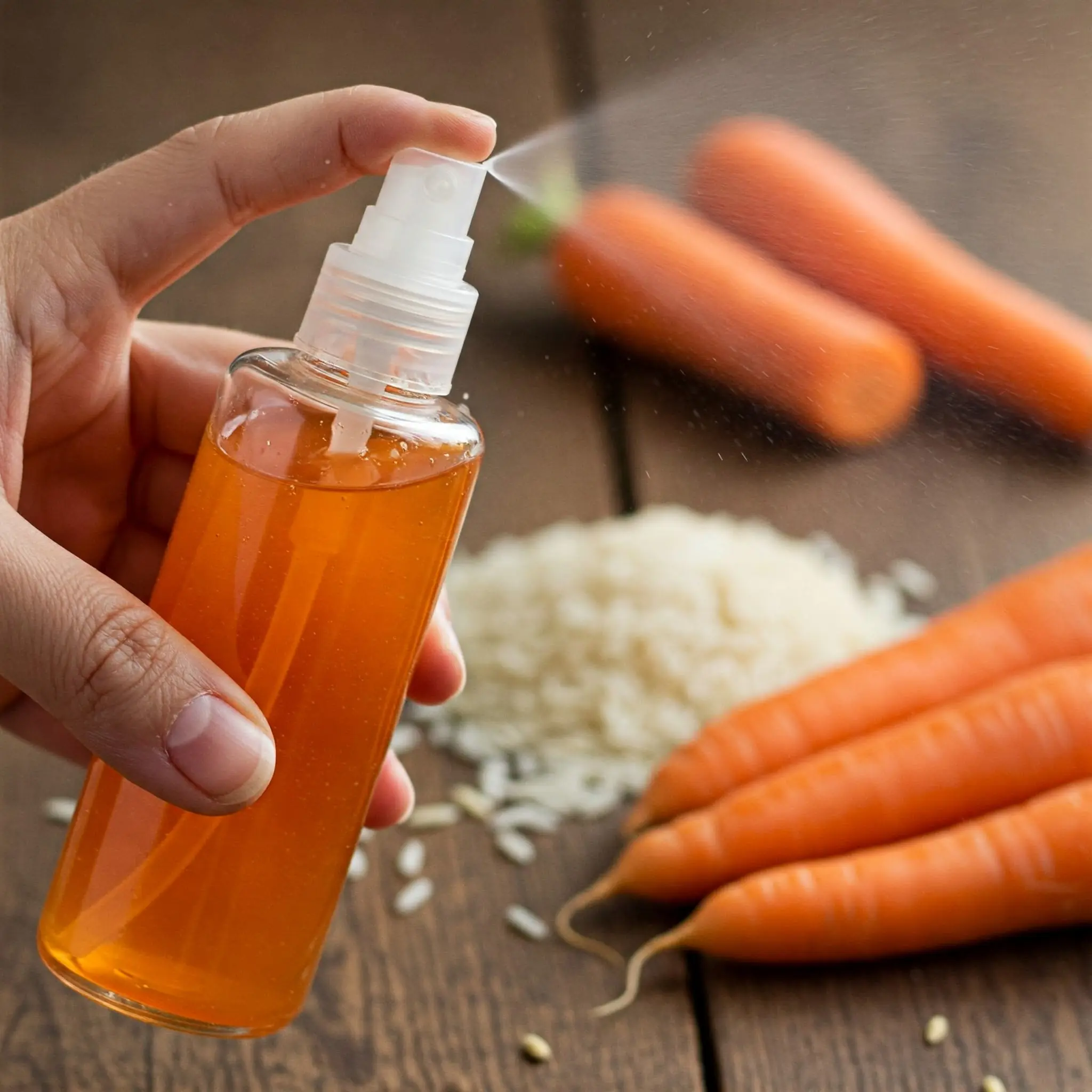 Homemade Carrot Toner for Pore Tightening, Oily Skin, and Glowing Skin