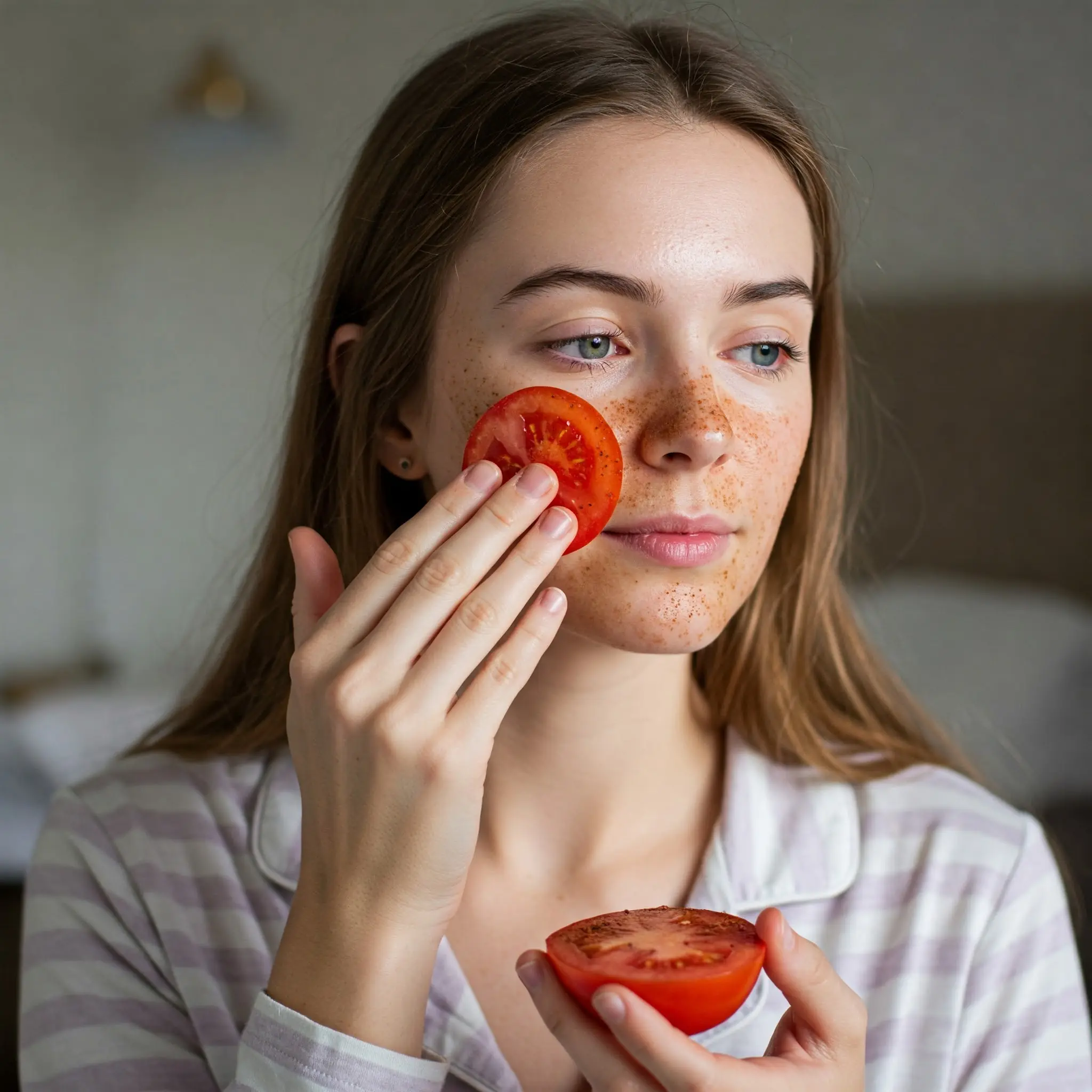 10 Ways to Rub Tomato Slice On Face, It Has Amazing Benefits