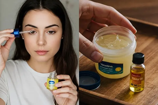 Get Thicker Eyelashes with Vaseline and Castor Oil Serum in 1 Week